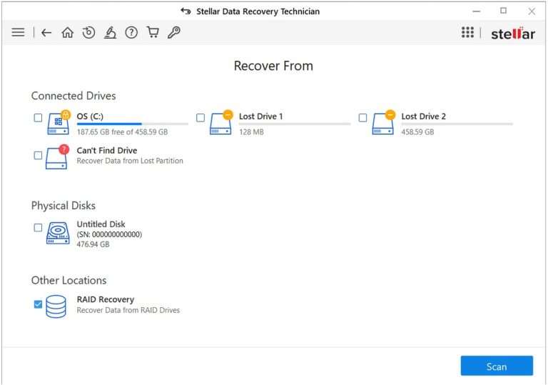 Recover your RAID data with STELLAR DATA RECOVERY TECHNICIAN | Code Carbon
