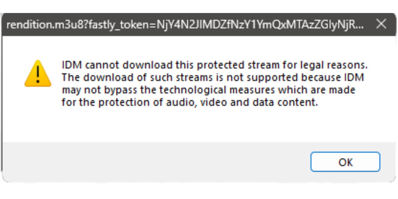 How to Fix IDM Cannot Download This Protected Stream