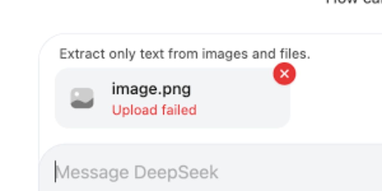 DeepSeek AI Not Uploading Files? Here’s What to Do